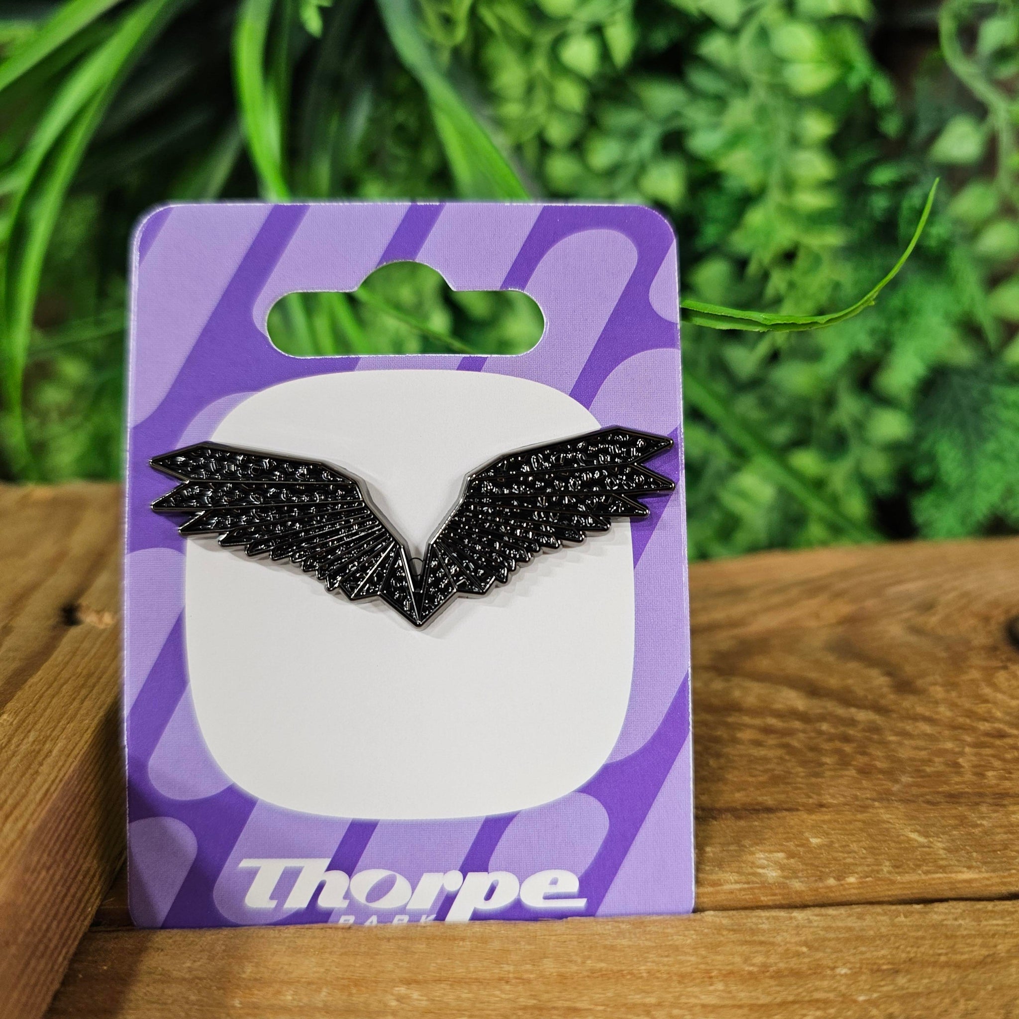 Hyperia Hellraiser Wings Pin Badge – Thorpe Park Online Shop