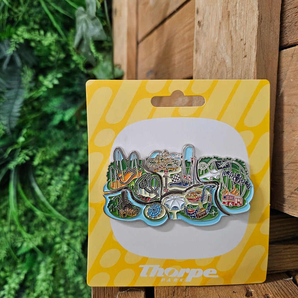 Thorpe Park Map 5 Pin Badge Set – Thorpe Park Online Shop