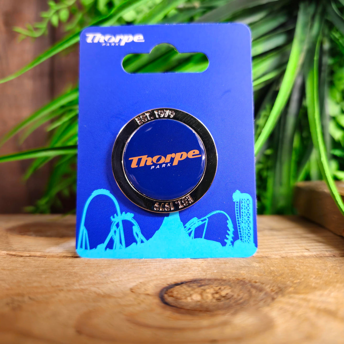 Thorpe Park Round Pin Badge – Thorpe Park Online Shop
